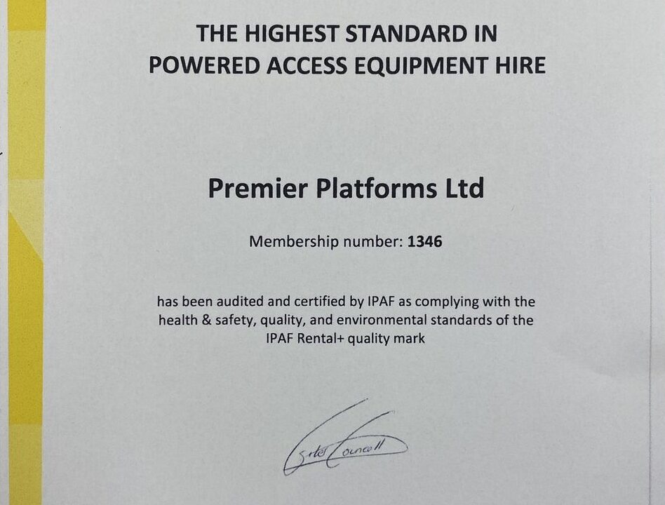Accreditations - Premier Platforms